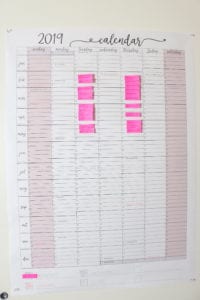 How To Make Your Own $5 Wall Calendar | Wendaful Planning