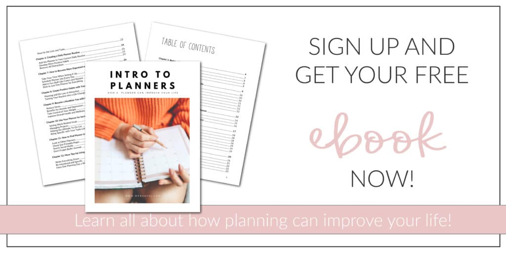 How To Be Consistent With Using Your Planner | Wendaful Planning