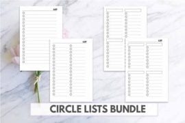Free Printable Planners: Cute Lists for Personal & Pocket Planners ...