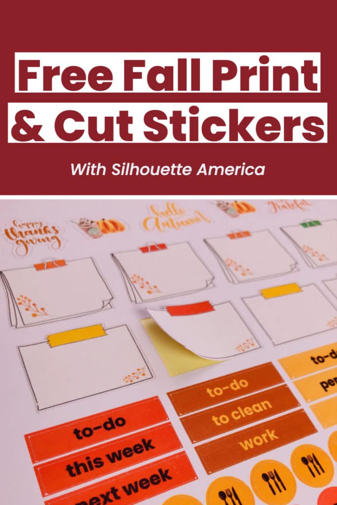 Free Fall Print & Cut Stickers | Wendaful Planning – Planners ...