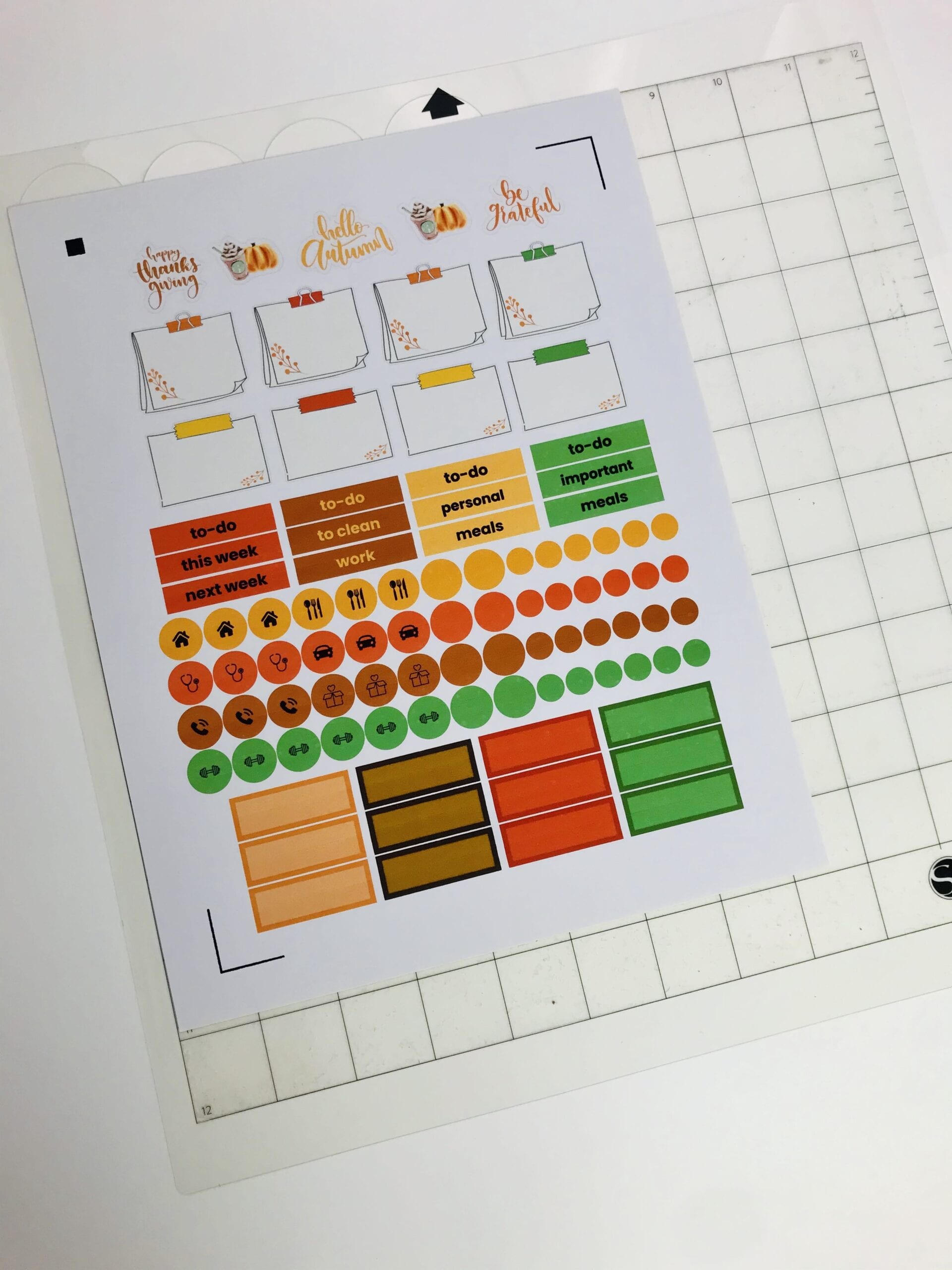 Free Fall Print & Cut Stickers | Wendaful Planning – Planners ...