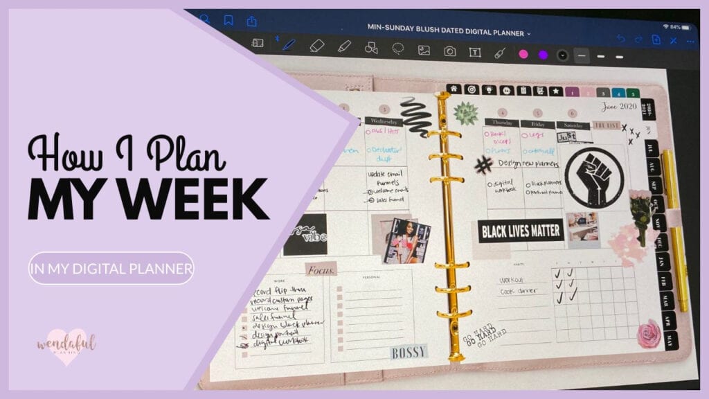 Free Digital Notebook - Wendaful Planning