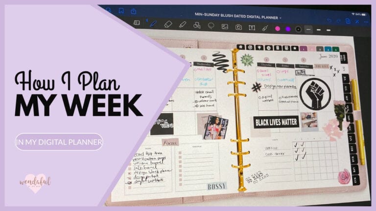 My Digital Planner Flip-Through & How to Navigate | Wendaful Planning