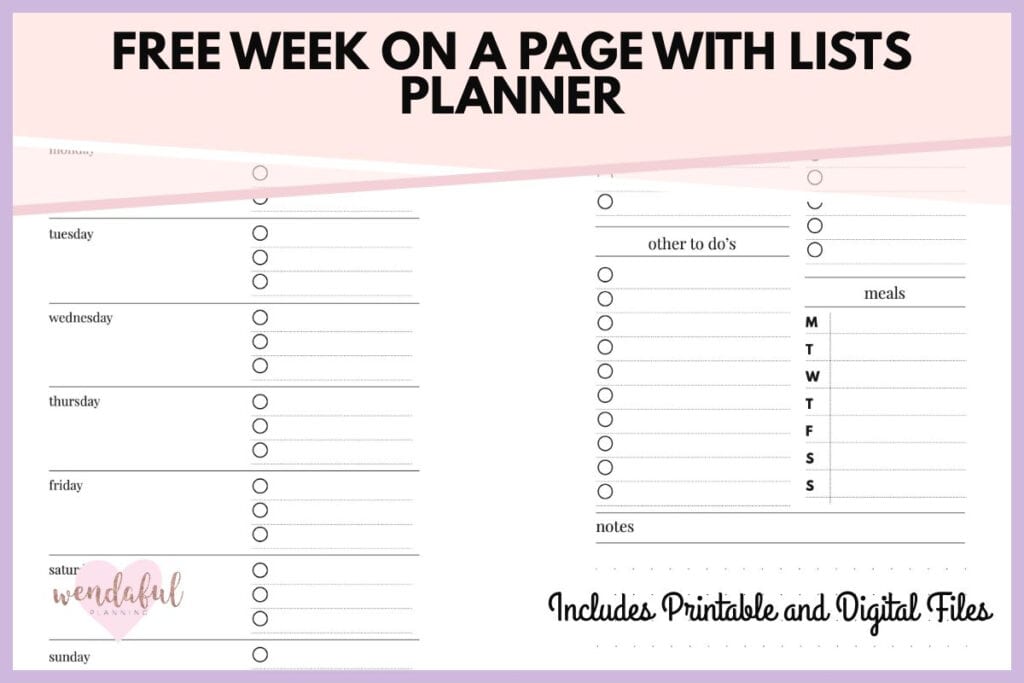 Planner Setups & Reviews | Wendaful Planning