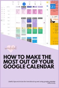 How to Make the Most Out of Your Google Calendar | Wendaful Planning ...