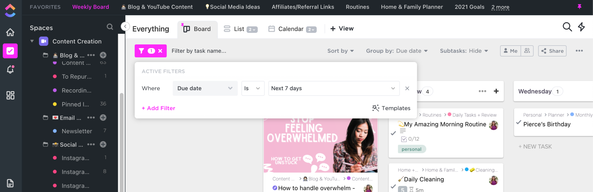 Ways to Make ClickUp More Simple and Easier to Use | Wendaful Planning – Planners, Productivity ...