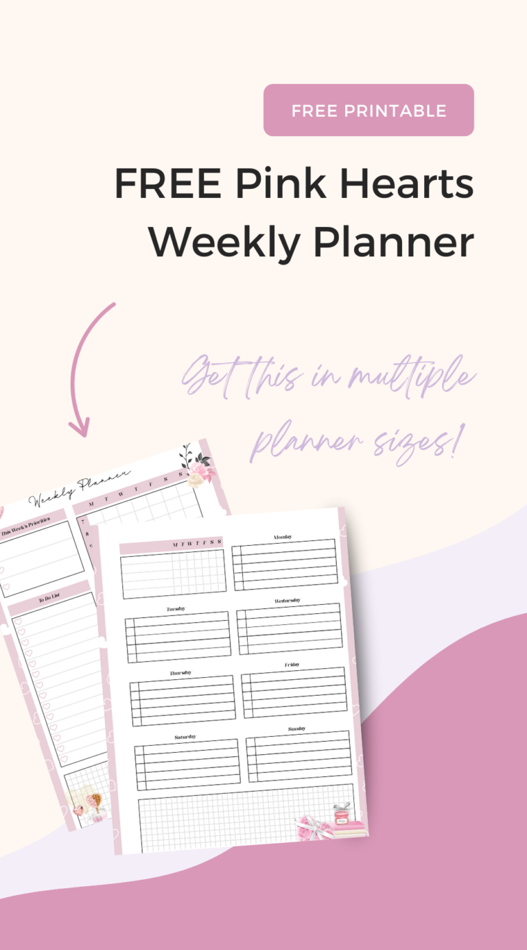 Organize Your Week with a Pop of Pink: Download Our Free Printable Pink ...