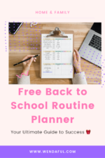 Back to School Routine: Your Ultimate Guide to Success 🎒 | Wendaful ...