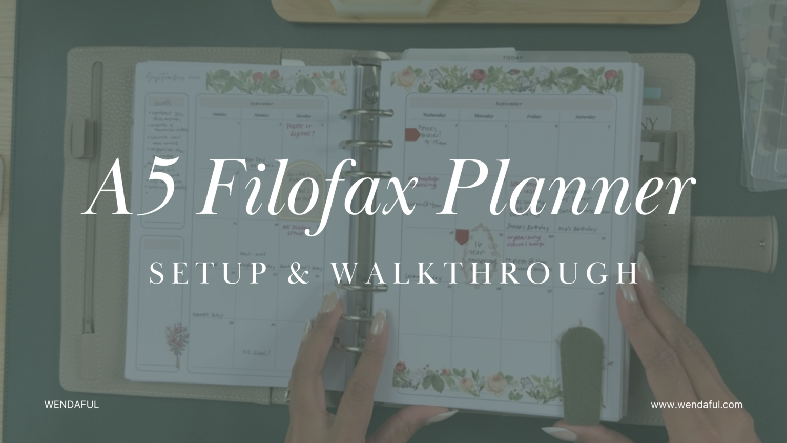 Inside My A5 Filofax Setup for the Rest of 2024 | Wendaful Planning ...